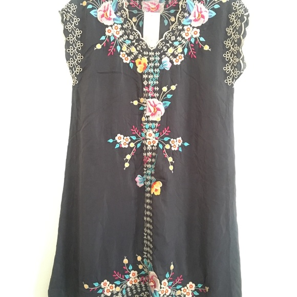 Johnny Was | Dresses | Johnny Was Embroidered Dress S | Poshmark